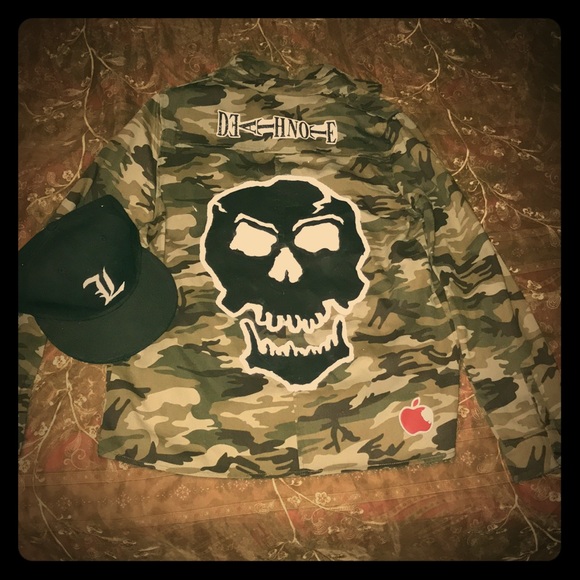 Jackets & Coats | Anime Death Note Camo Jacket Bonus Hat | Poshmark